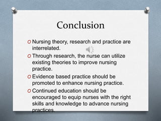 Theory, research and practice [autosaved] | PPTX