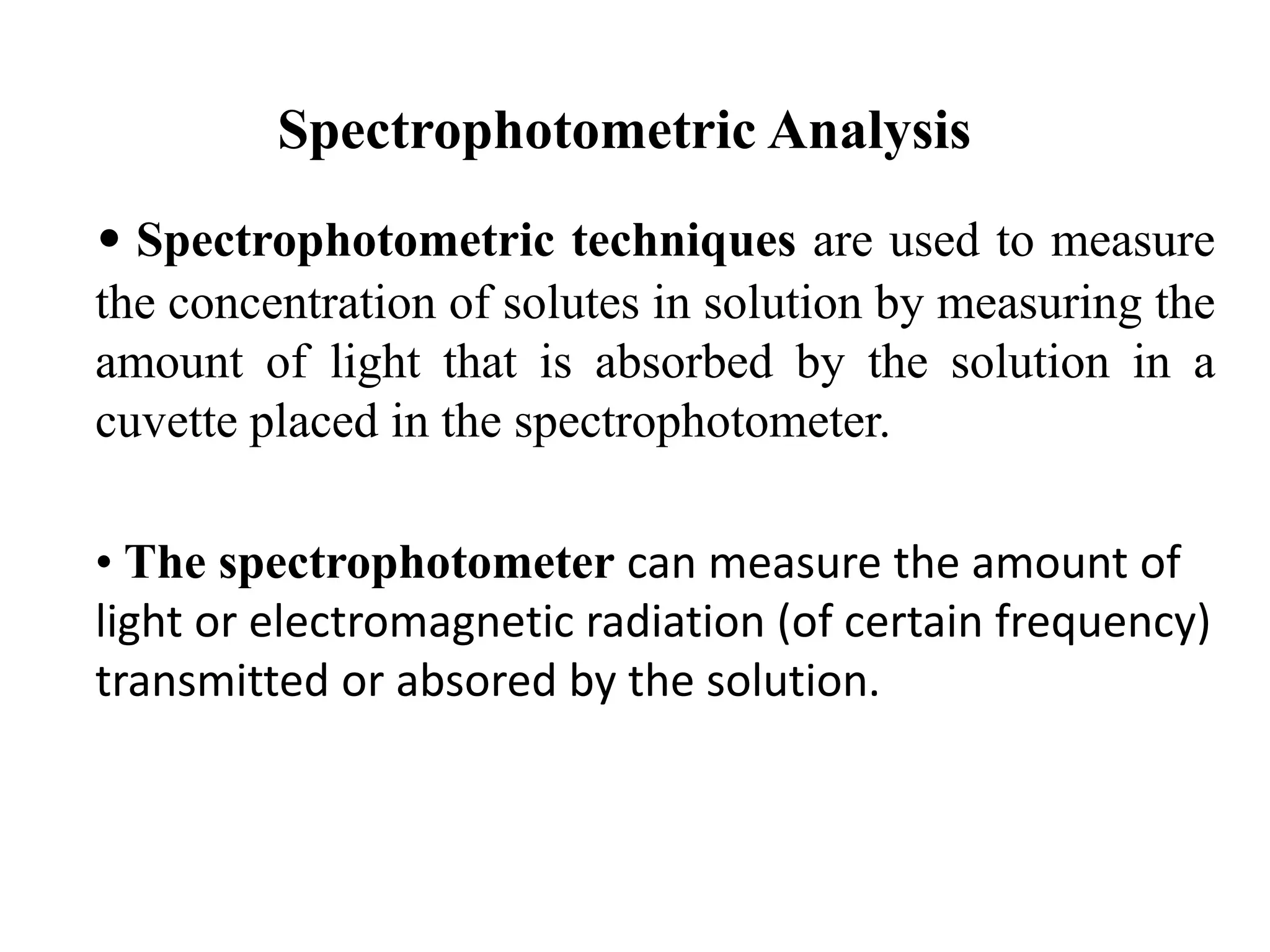 Spectrophotometer instrumentation & working | PPTX