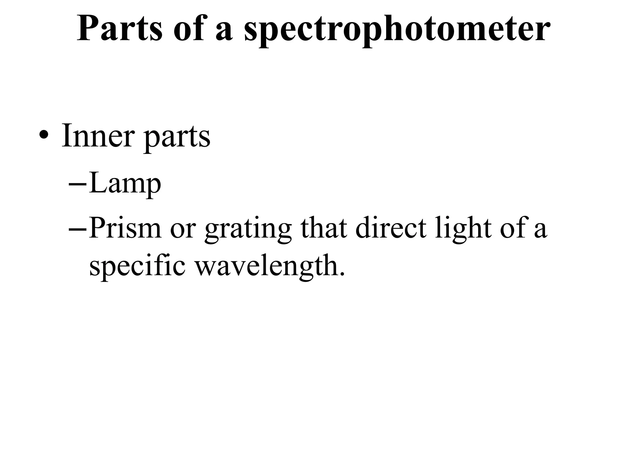 Spectrophotometer instrumentation & working | PPTX
