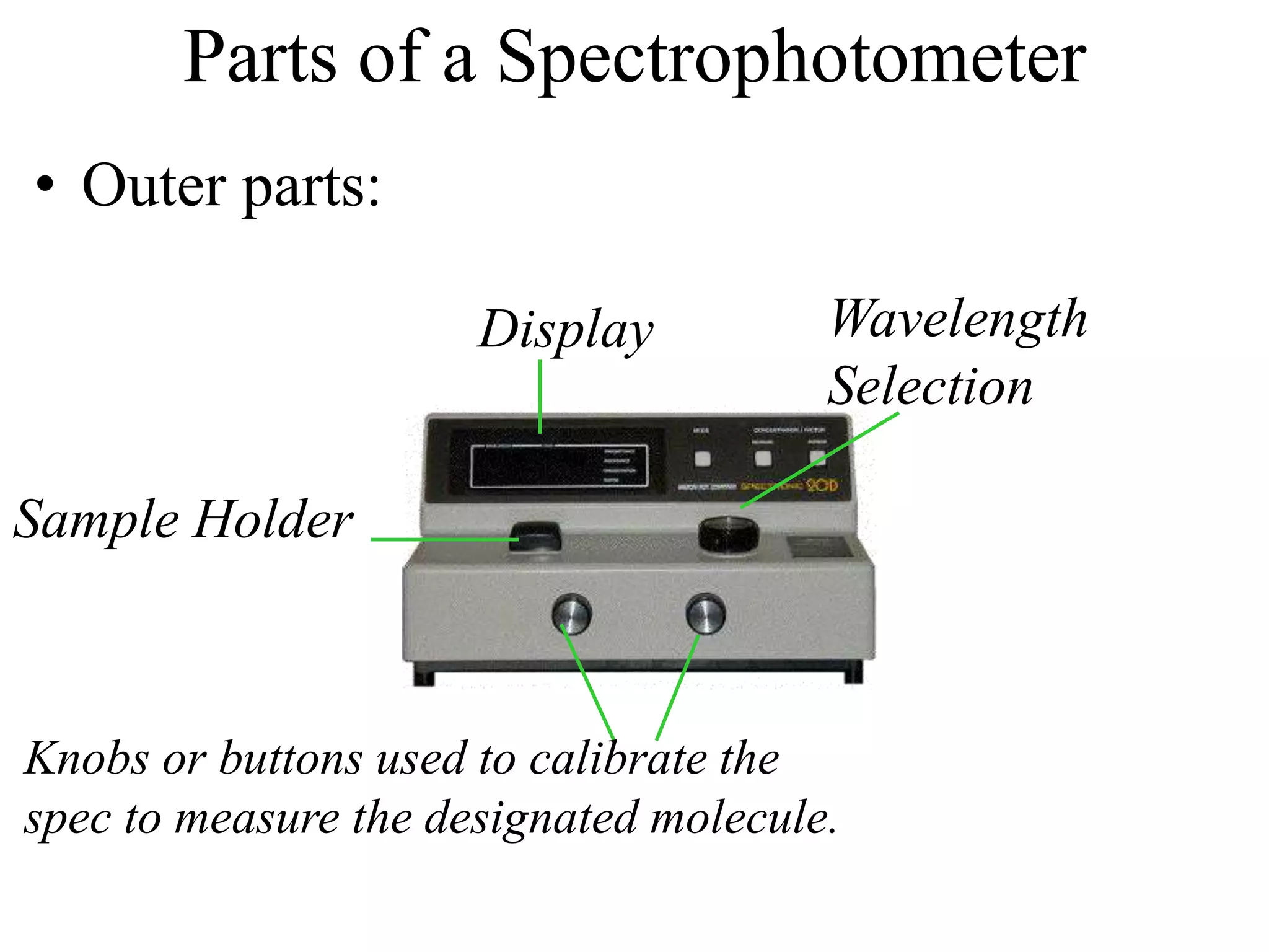 Spectrophotometer instrumentation & working | PPTX