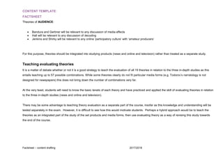 Theory teacher guide pre web draft | PPT