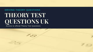 Theory test questions uk | PPTX