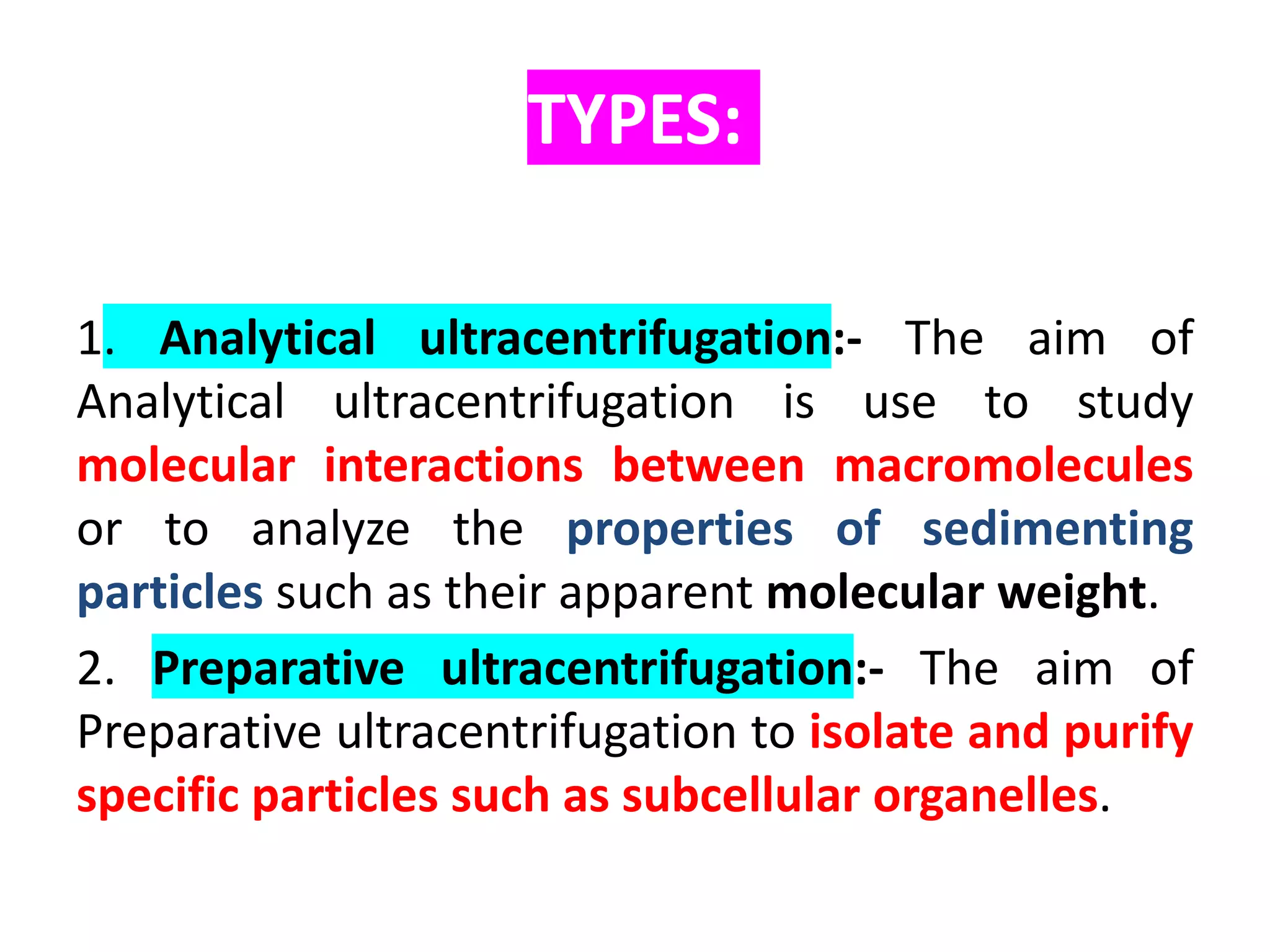 Ultracentrifugation | PPTX