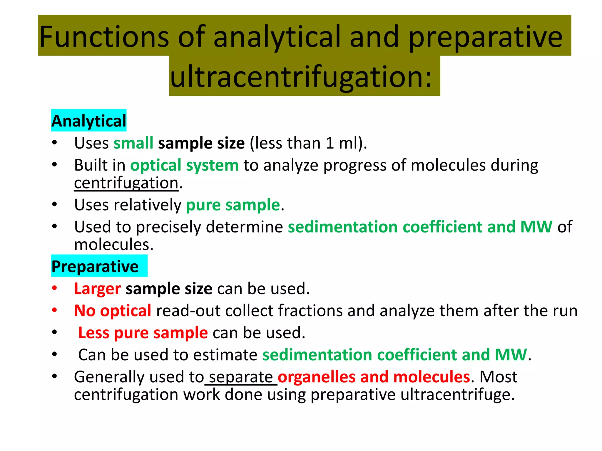 Ultracentrifugation | PPTX