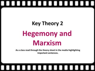 Hegemony, Marxism and Stereotype Theory | PPTX