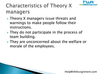 Theory X and Theory Y in Human Resource Management from ...
