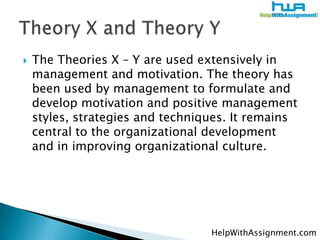 Theory X Leadership Styles