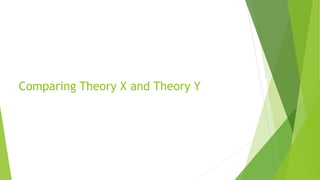 Theory x and y | PPTX