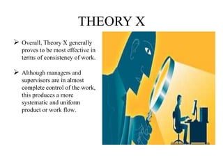 Theory x and y | PPTX