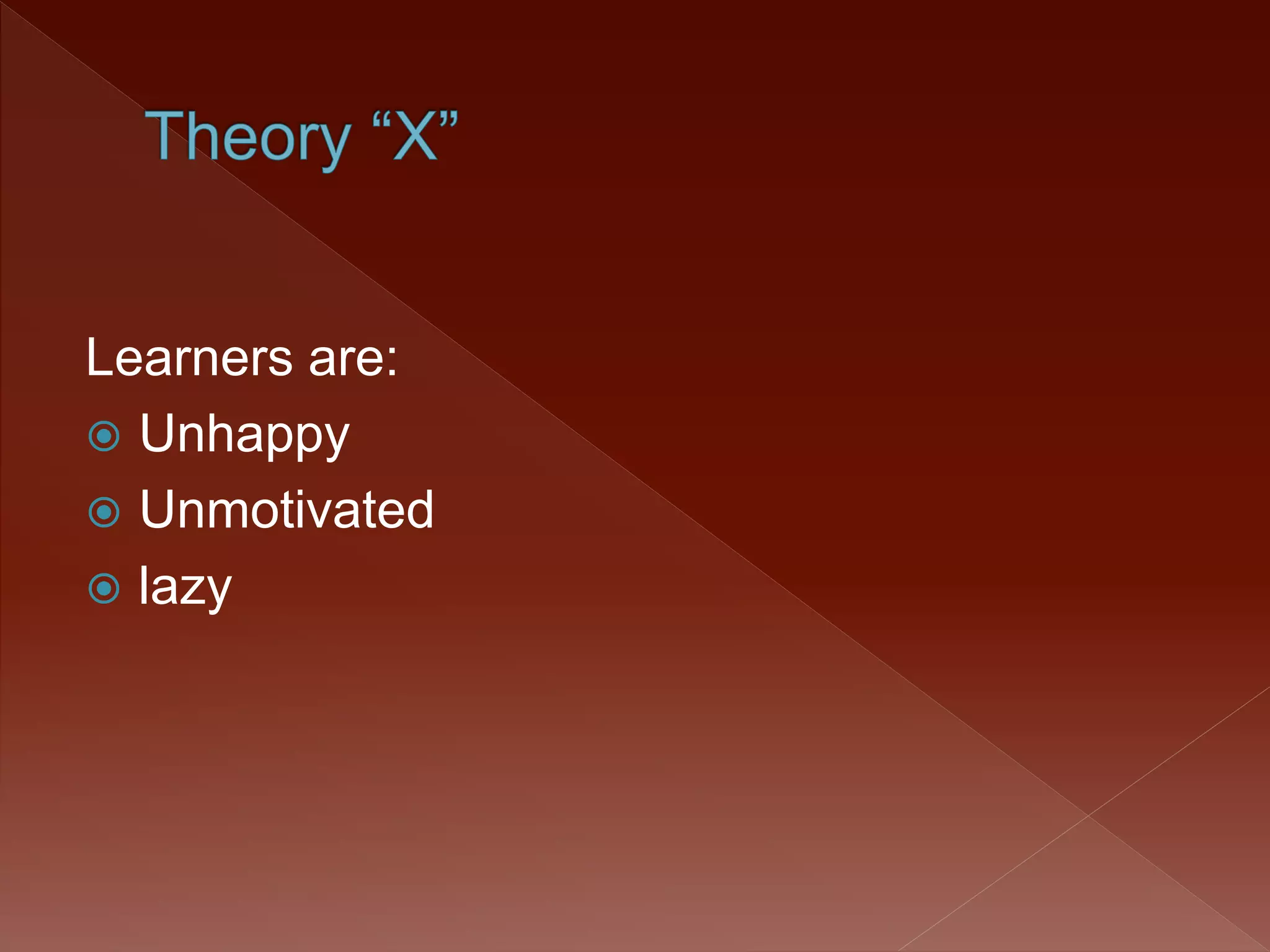 Theory x theory y | PPT