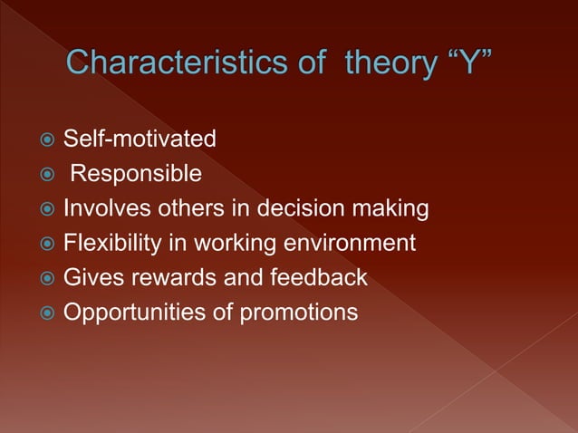 Theory x theory y | PPT