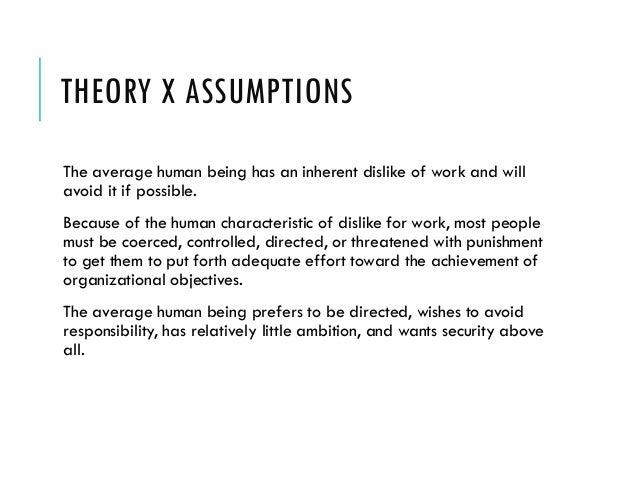 Theory x vs Theory y Theory x vs Theory y