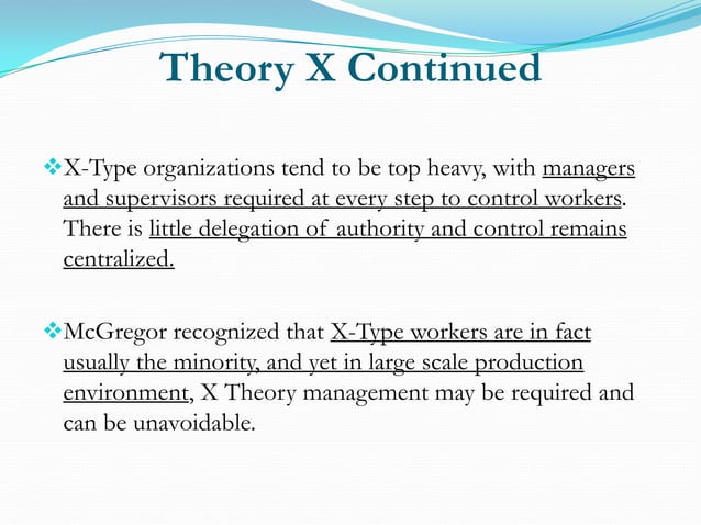 McGregor Theory x & y | PPTX | Business Administration | Business