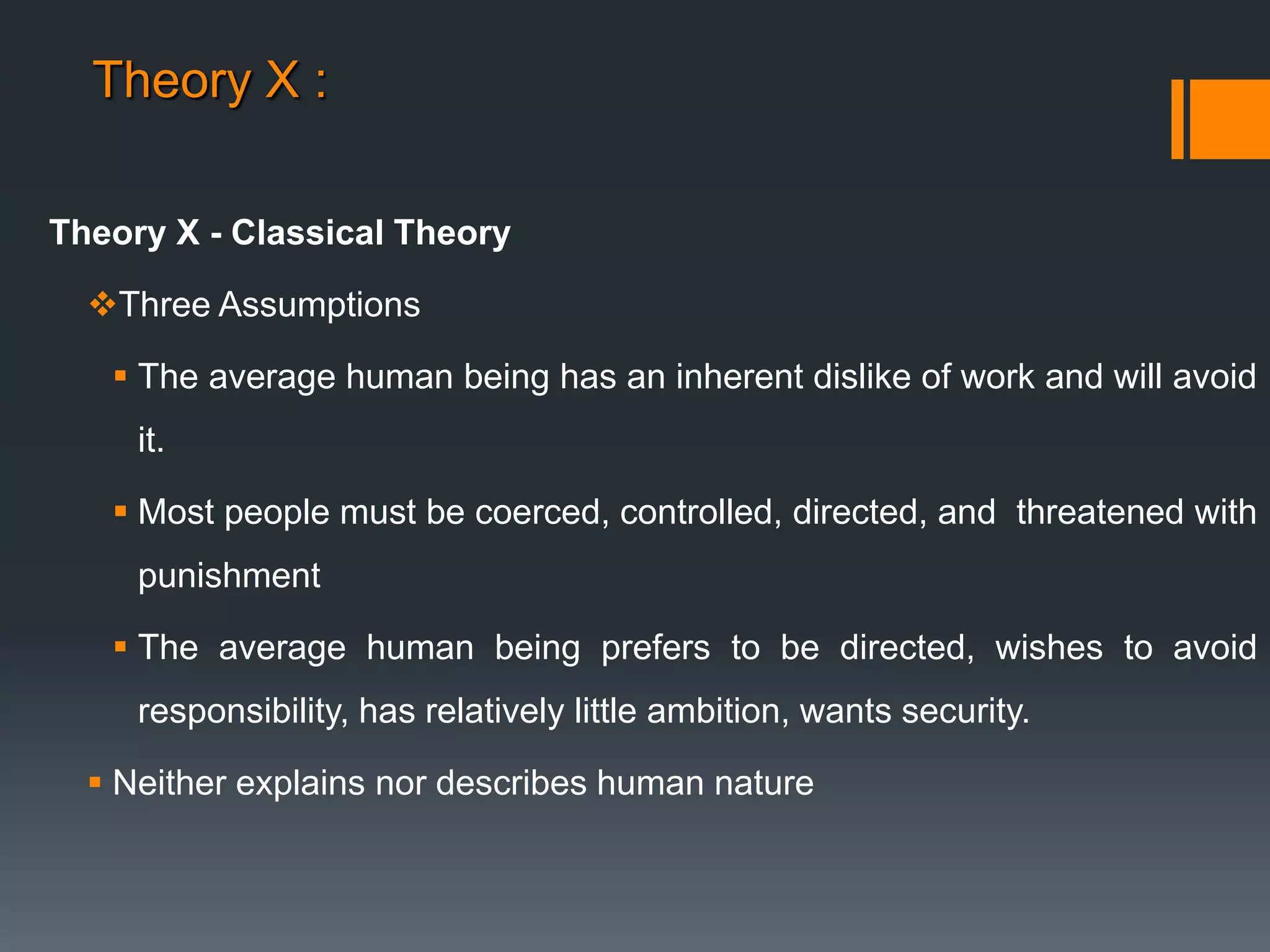 Theory x & y | PPTX