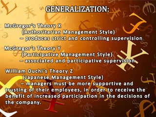 Theory x,y,z | PPTX