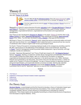 Theory z | DOCX