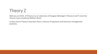 Theory z | PPTX