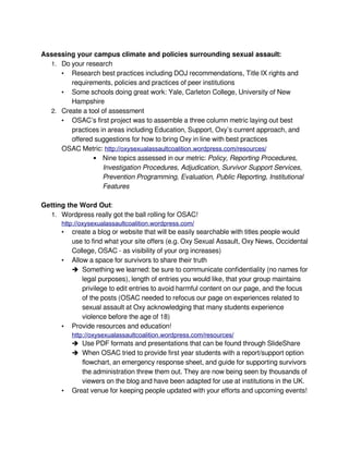 The OSAC Model | PDF
