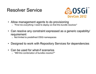 What's new in the OSGi Enterprise Release 5.0 | PDF | Operating Systems ...