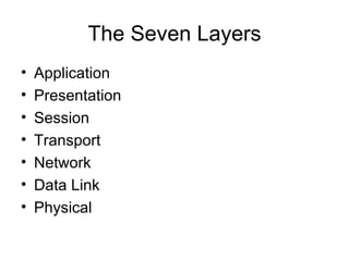 The Osi Model | PPT