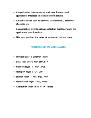THE OSI MODEL | PDF