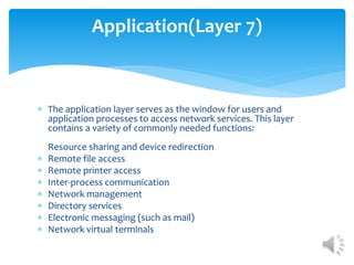The osi model layers | PPT