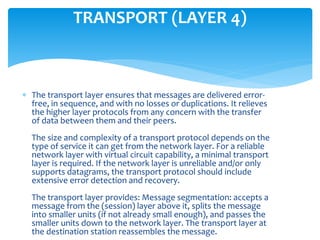 The osi model layers | PPT