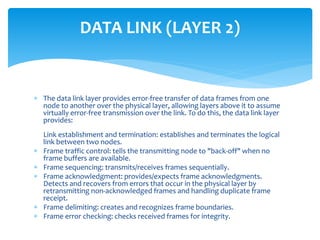 The osi model layers | PPT