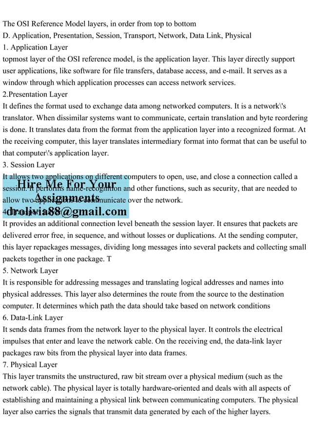 The OSI Reference Model layers, in order from top to bottomD. Appl.pdf