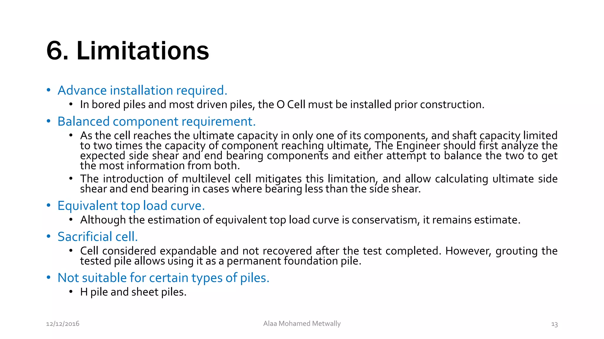 The osterberg cell static loading test | PPTX