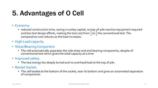 The osterberg cell static loading test | PPTX