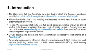 The osterberg cell static loading test | PPTX