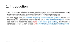 The osterberg cell static loading test | PPTX
