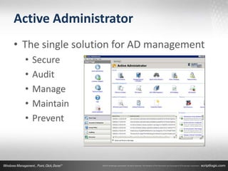 The “Other” 5 Things You Need to Care About in Active Directory | PPT
