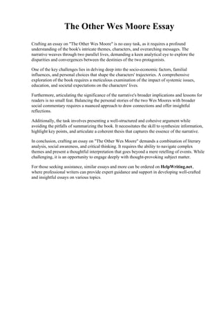 The Other Wes Moore Essay.pdf