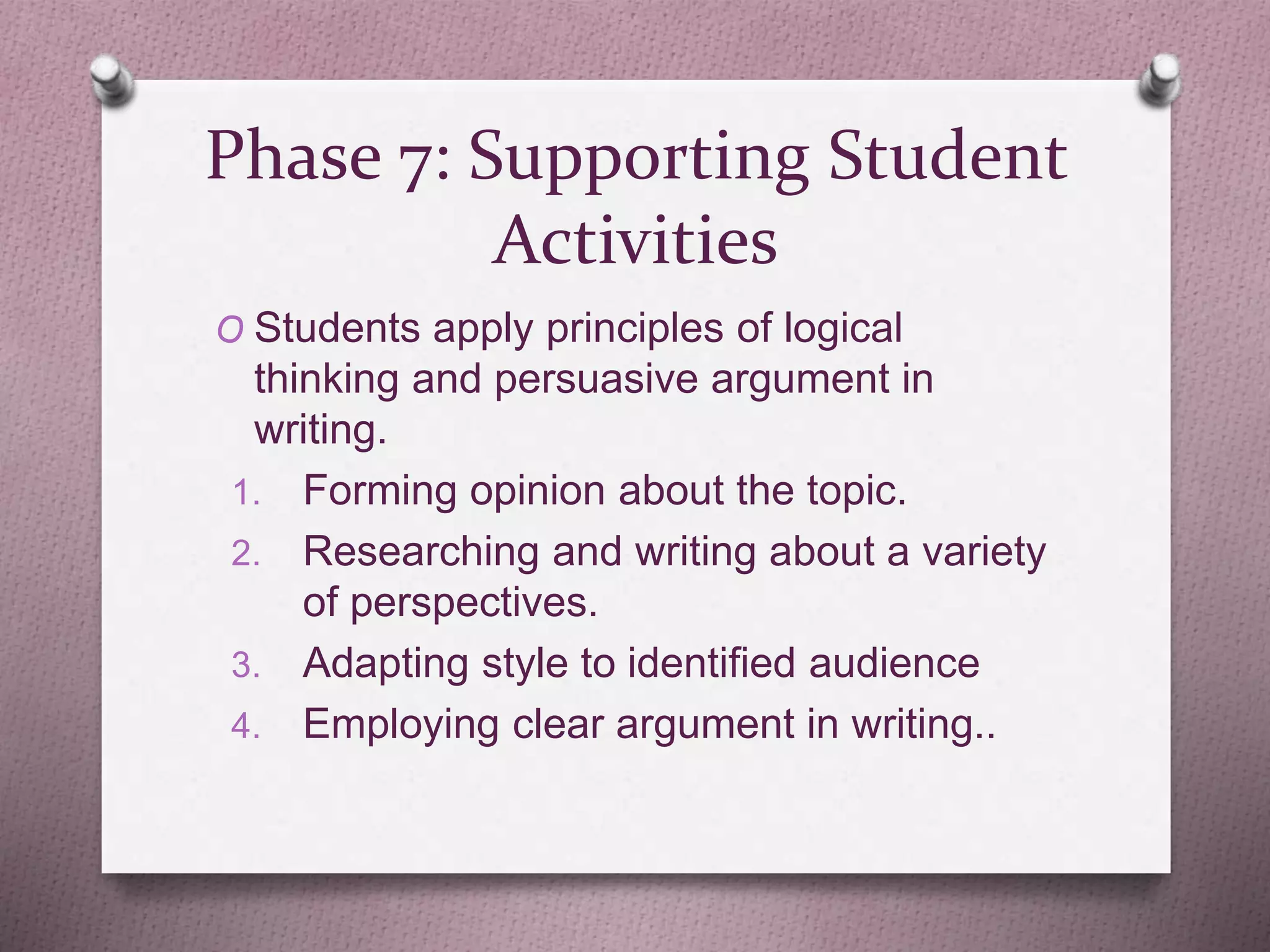 The outcomes assessment phases in the instructional cycle | PPTX