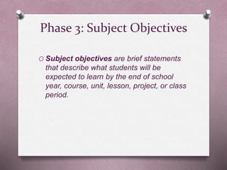 The outcomes assessment phases in the instructional cycle | PPTX