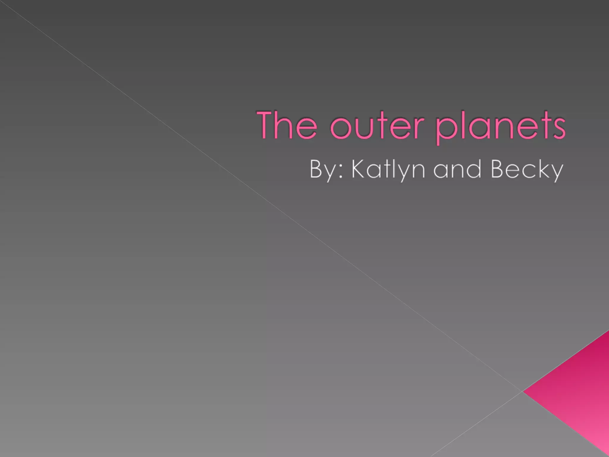 The Outer Planets | PPT