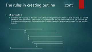 The outline | PPTX