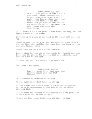 The out of milk ad script | PDF