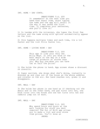 The out of milk ad script | PDF