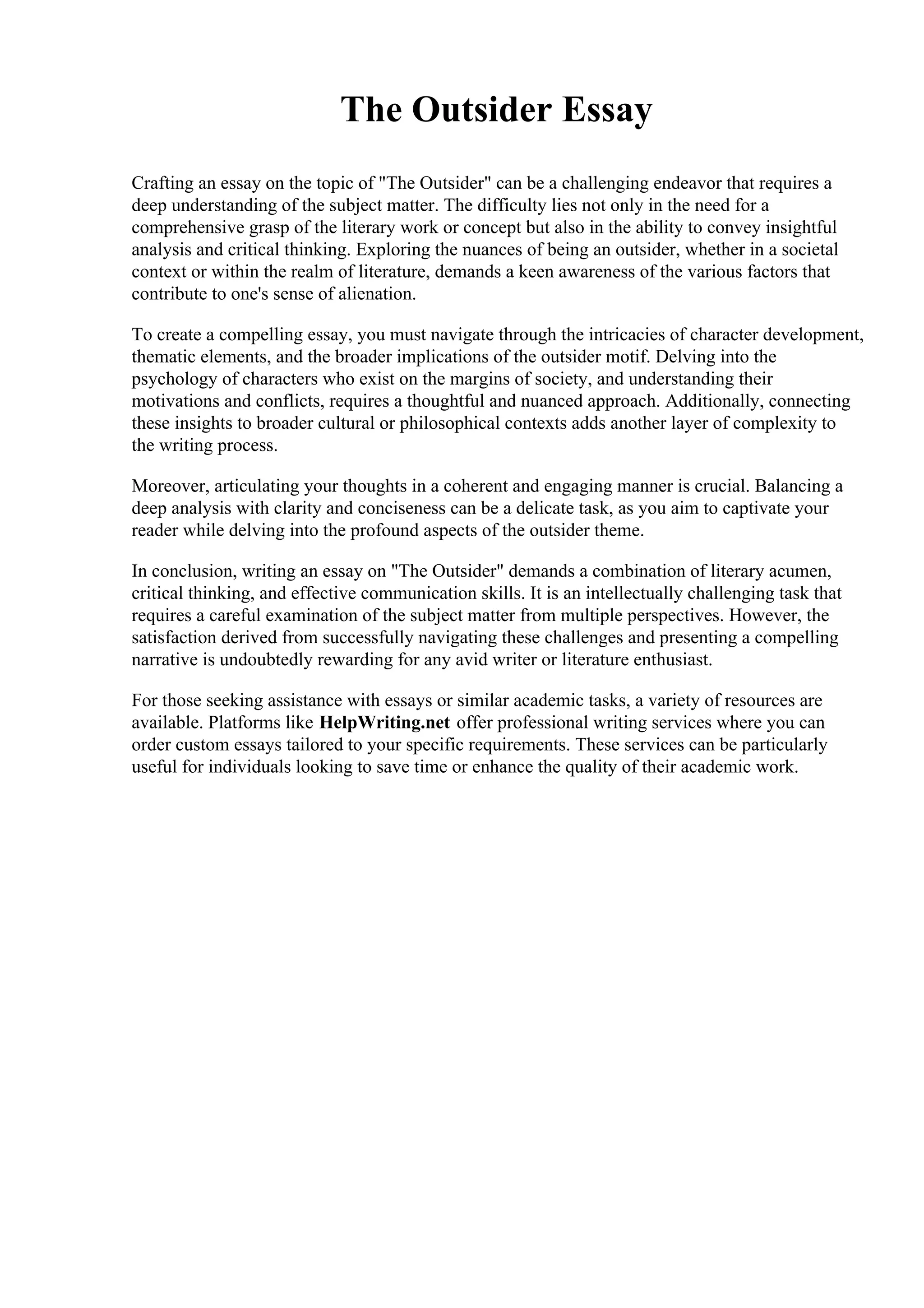 The Outsider Essay.pdf