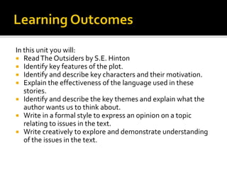 The Outsiders | PPTX