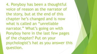 The Outsiders - Chapters 11 & 12 | PPTX