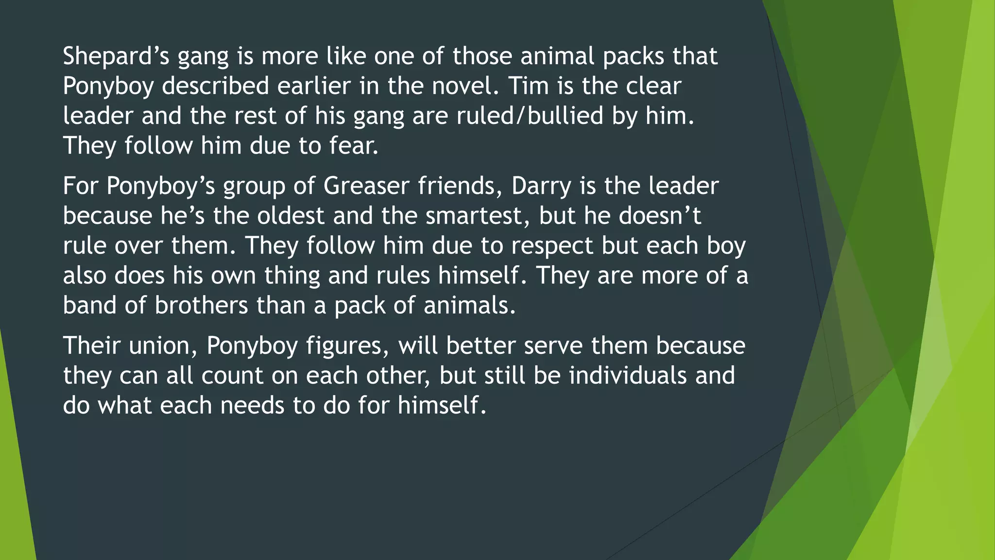 The Outsiders - Chapters 9 & 10 | PPTX