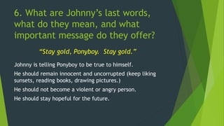 The Outsiders - Chapters 9 & 10 | PPTX