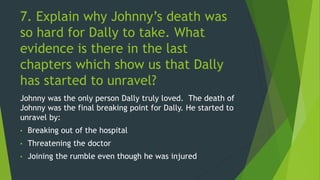 The Outsiders - Chapters 9 & 10 | PPTX