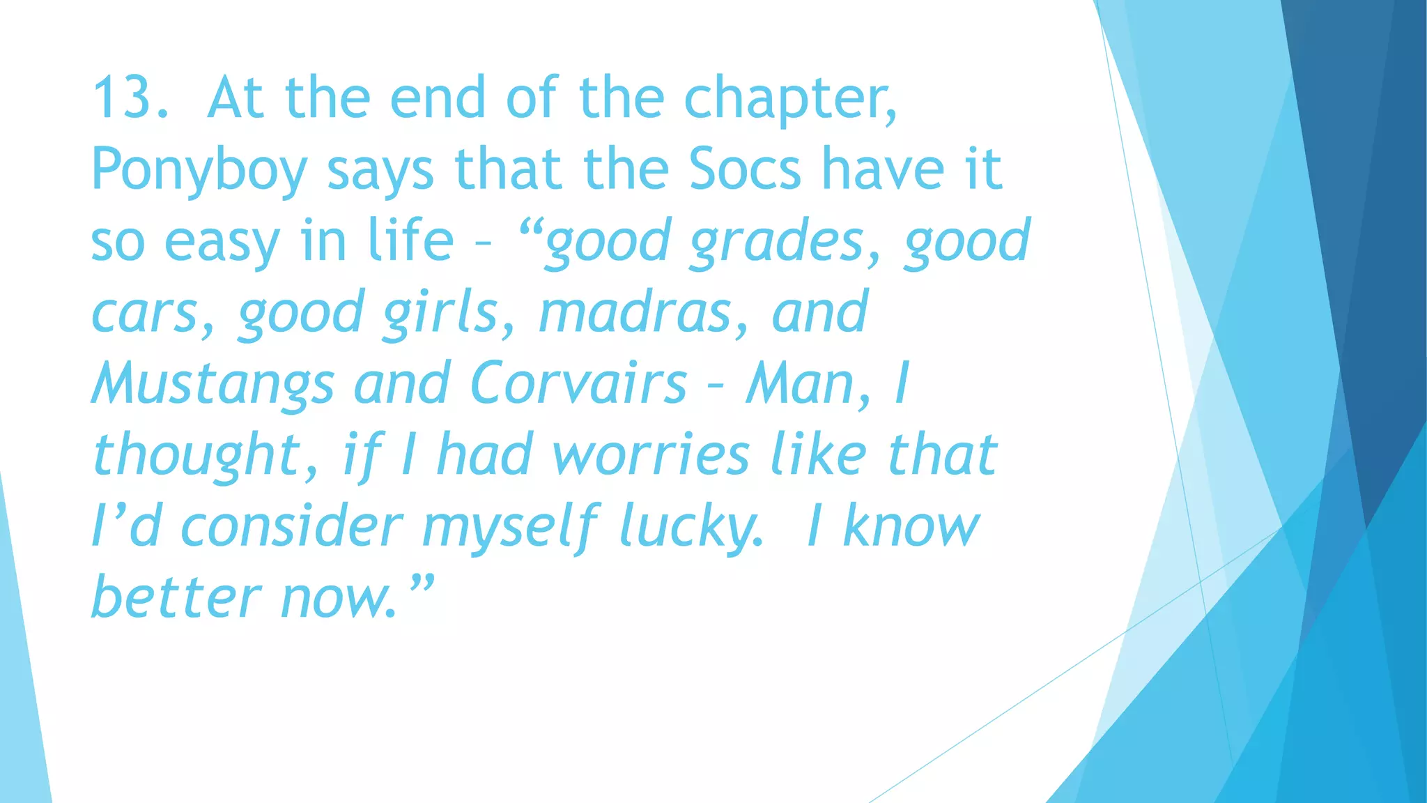 The Outsiders Chapter 2 | PPTX