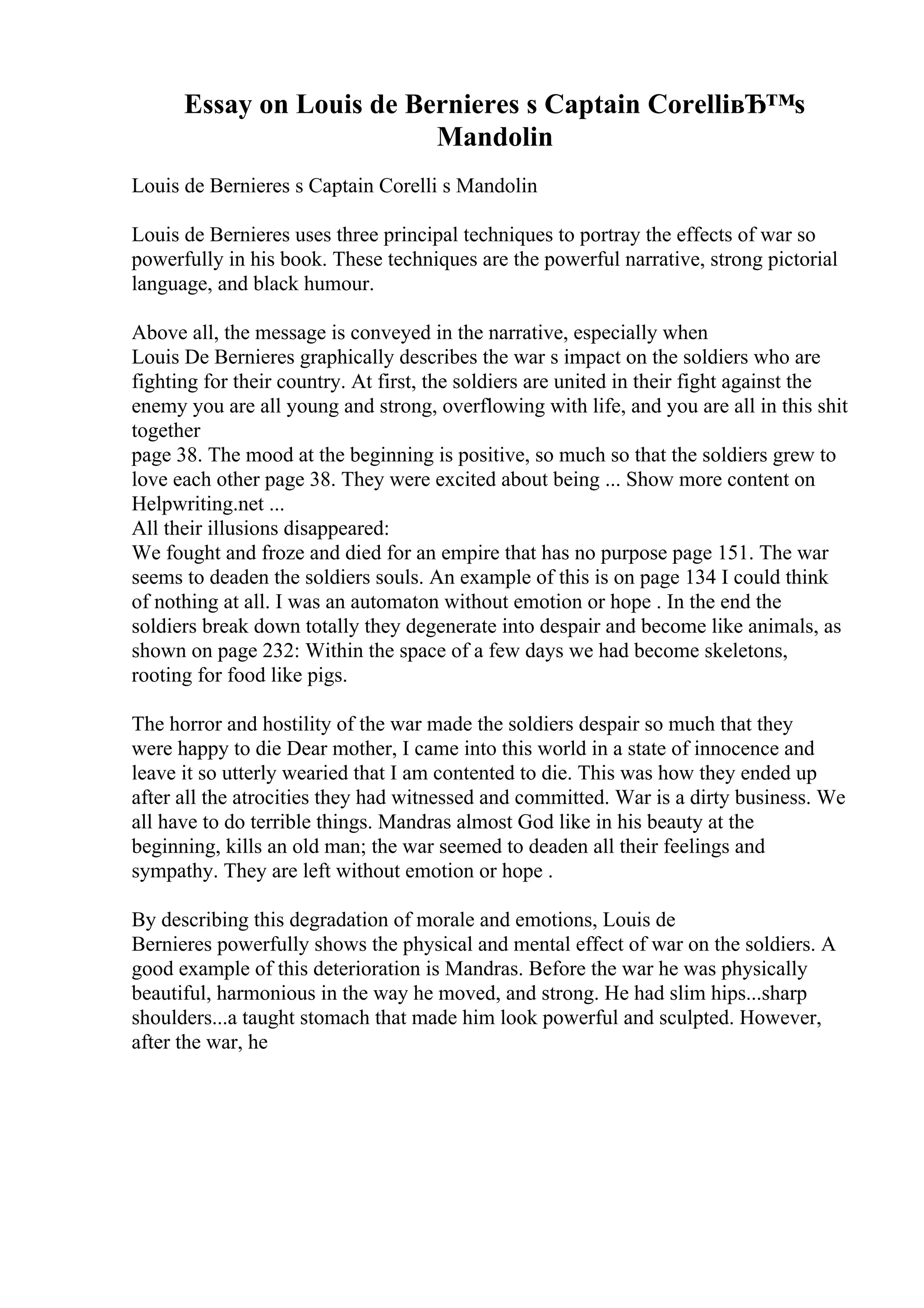 The Outsiders Essay | PDF