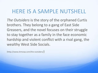 The outsiders essay power point cm | PPTX